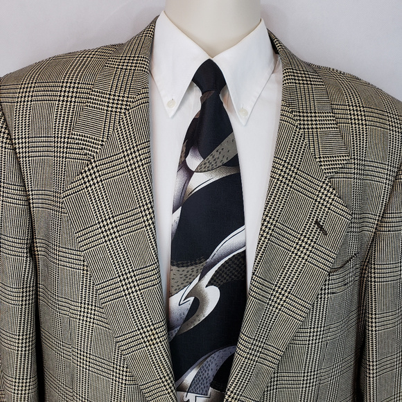 Louis Feraud | Suits & Blazers | Louis Feraud Mens 4r Silkwool Tanblk ...